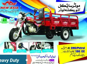 New Asia CNG Rickshaw & Loader Price in Pakistan 2023